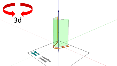 3D-Mathematics - 3D Model - Surface - parabolical cylinder